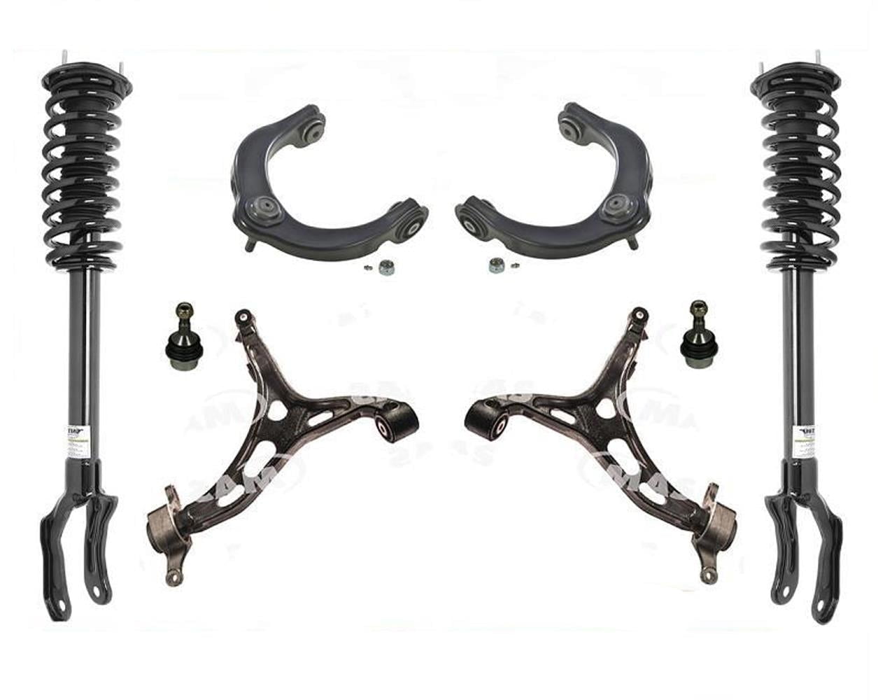 Front Complete Struts Lower & Upper Control Arms W BJ For 11-15 Dodge ...
