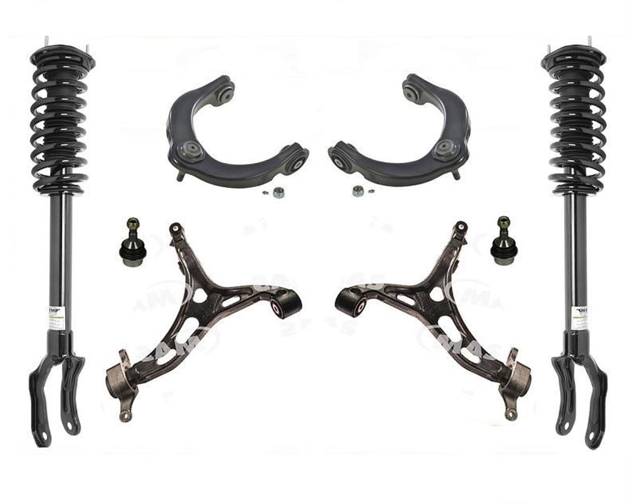 Front Complete Struts Lower & Upper Control Arms W BJ For 11-15 Dodge ...