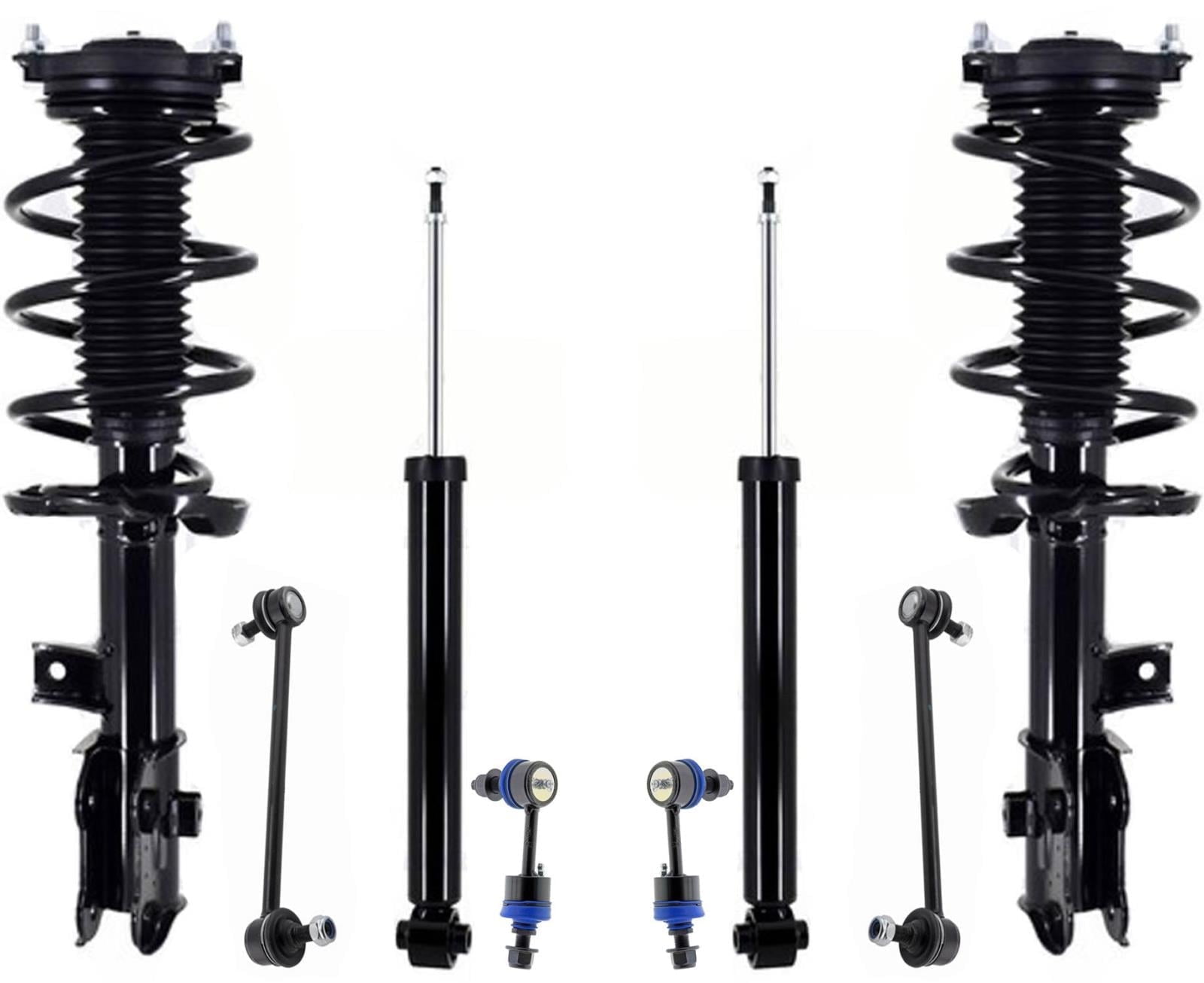 Front Complete Struts Rear Shocks & Sway Bar Links For Kia Sportage EX ...
