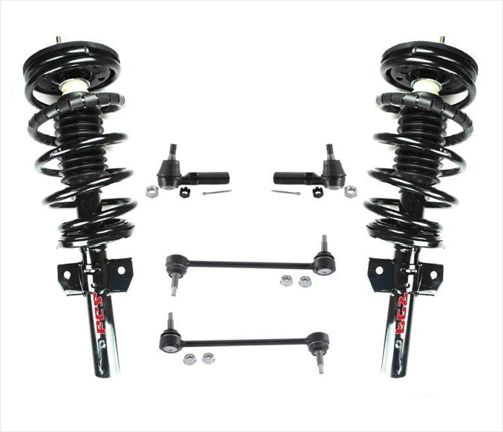 Front Complete Struts Sway Bar Links and Outer Tie Rods for Ford ...