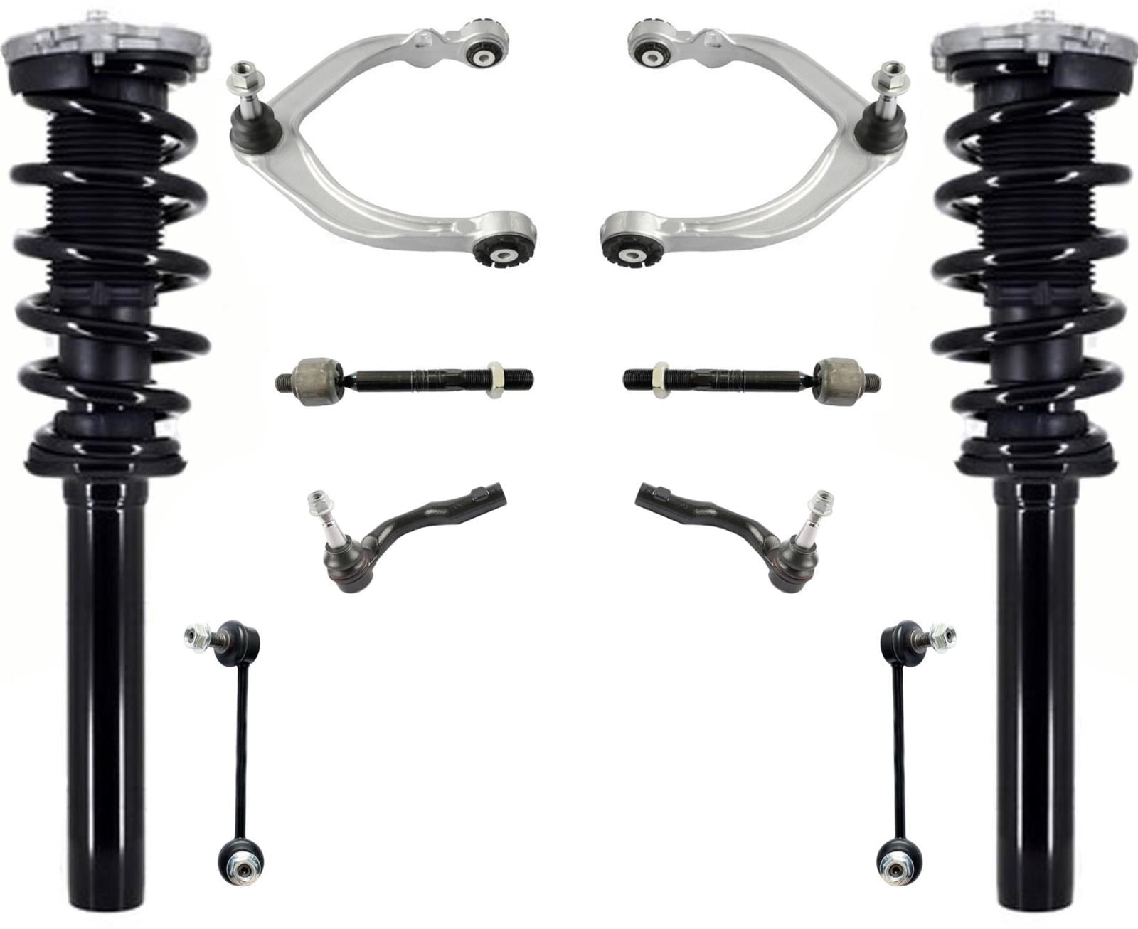 Front Complete Struts Upper Control Arms Tie Rods Links For Volvo XC90 ...