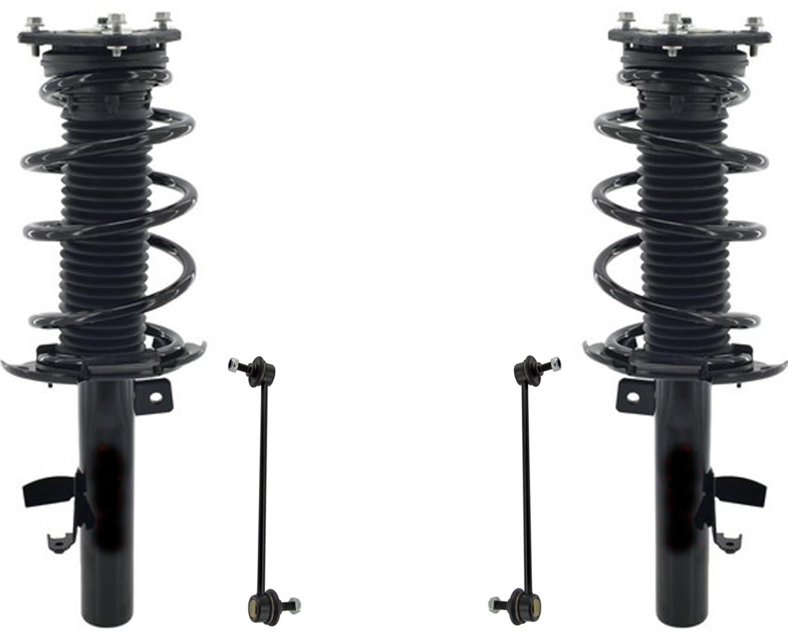 Front Complete Struts W/ Coil Springs & Sway Bar Links For Ford Focus ...