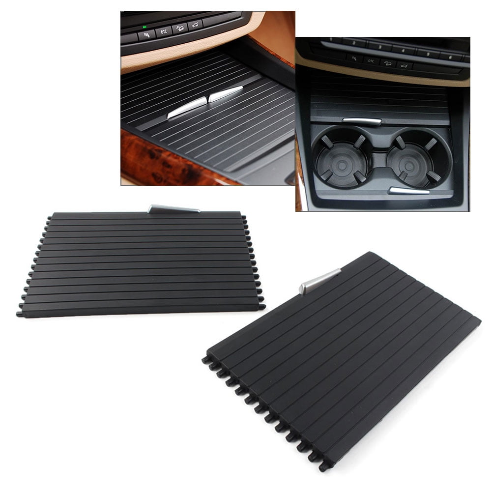 Front Console Cup Holder Roller Blind Cover Kit For BMW X5 E70 2007 ...