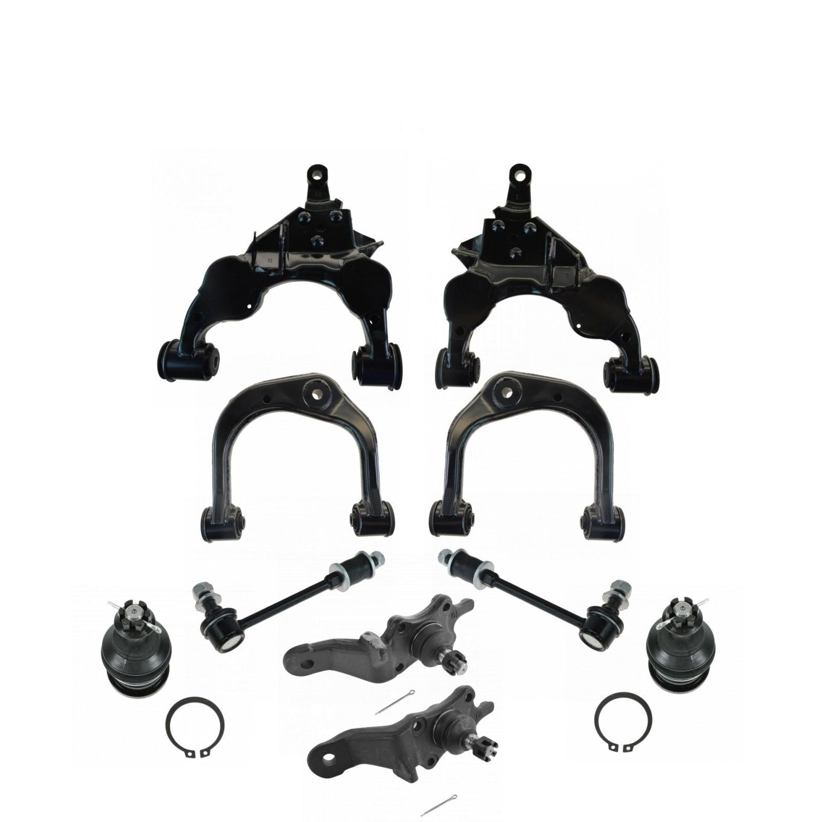 Front Control Arm Ball Joint Sway Bar Steering Suspension Kit 10pc ...
