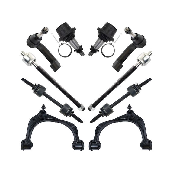 Front Control Arm Ball Joint Tie Rod and Sway Bar Link Kit 10 Piece ...