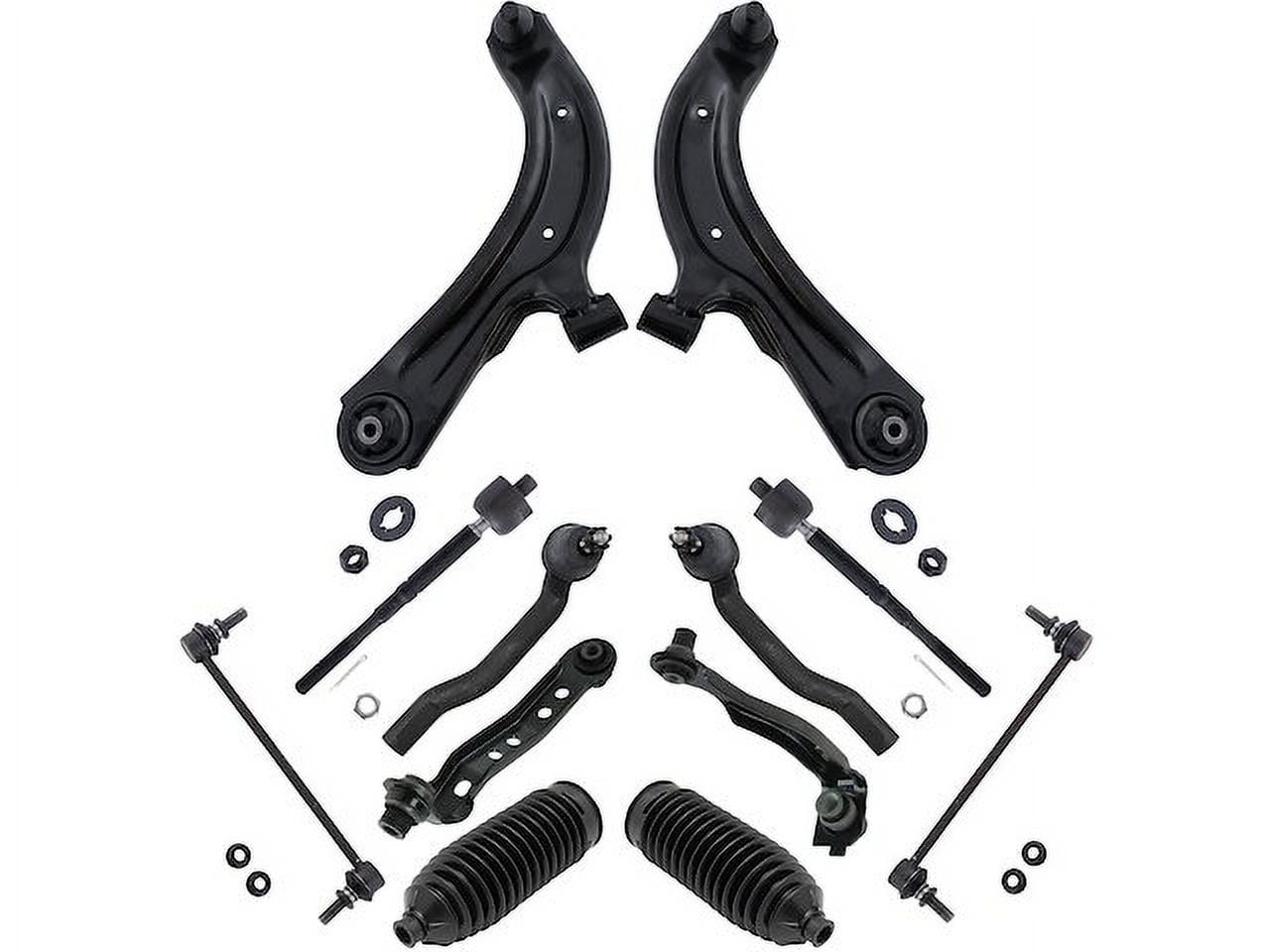Front Control Arm Ball Joint Tie Rod and Sway Bar Link Kit 12 Piece - Compatible with 2013 ...