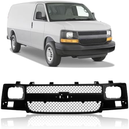 Front Dark Gray Grille Grill Compatible With CHEVROLET 2003-2014 ...