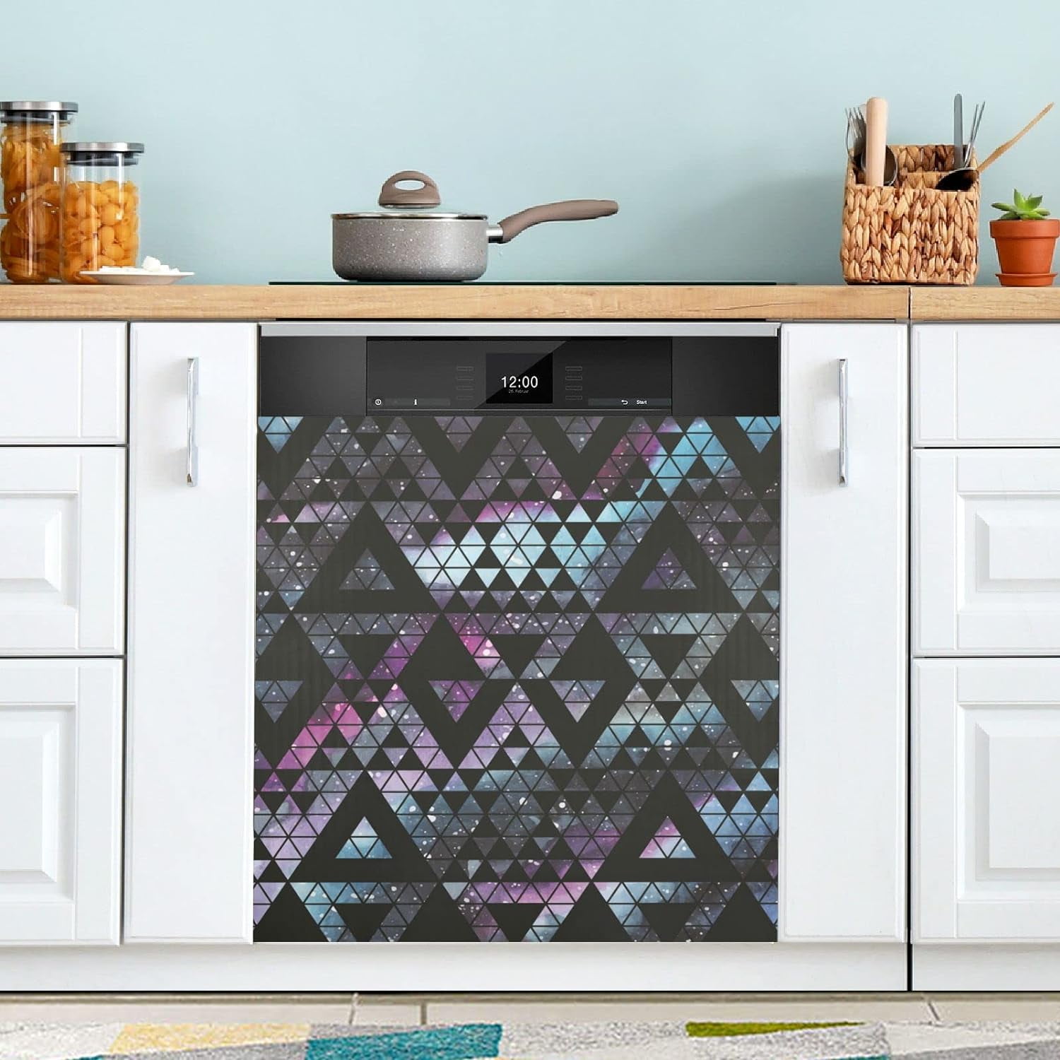 Front Dishwasher Magnet Sticker Cover Decorative Appliances Stickers ...