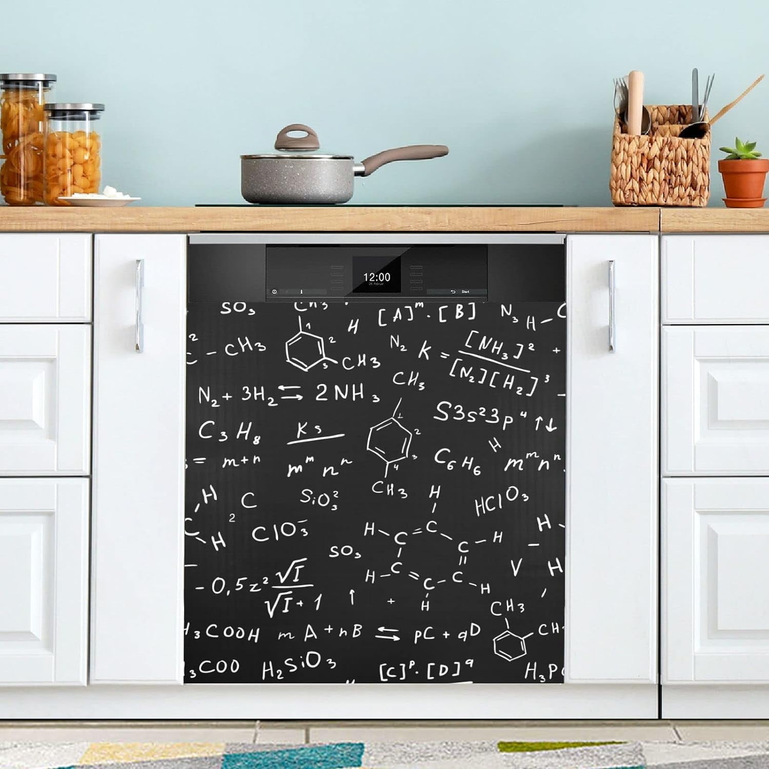 Front Dishwasher Magnet Sticker Cover Decorative Appliances Stickers ...