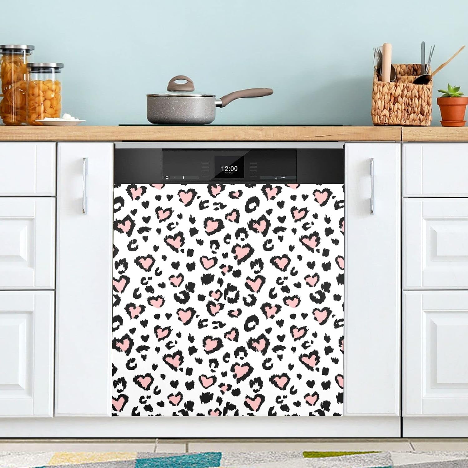 Front Dishwasher Magnet Sticker Cover Decorative Appliances Stickers ...