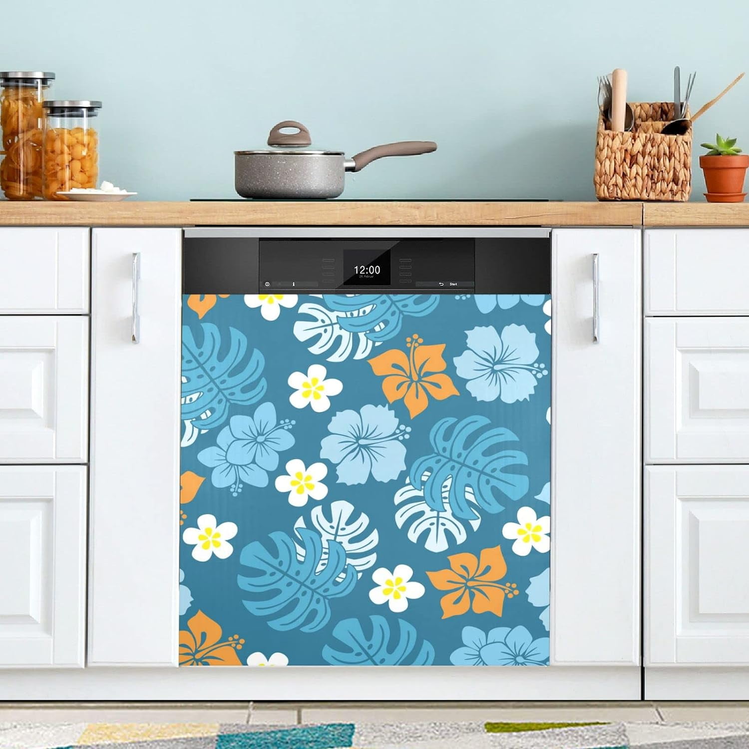 Front Dishwasher Magnet Sticker Cover Decorative Appliances Stickers ...