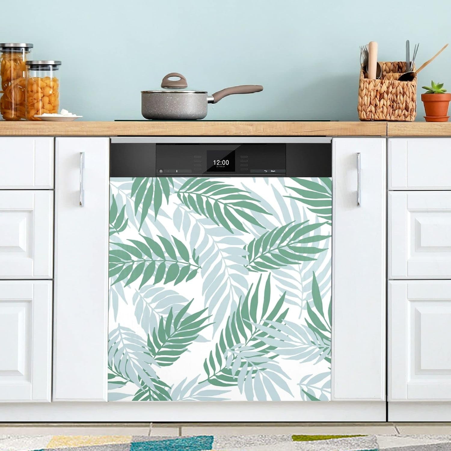 Front Dishwasher Magnet Sticker Cover Decorative Appliances Stickers ...