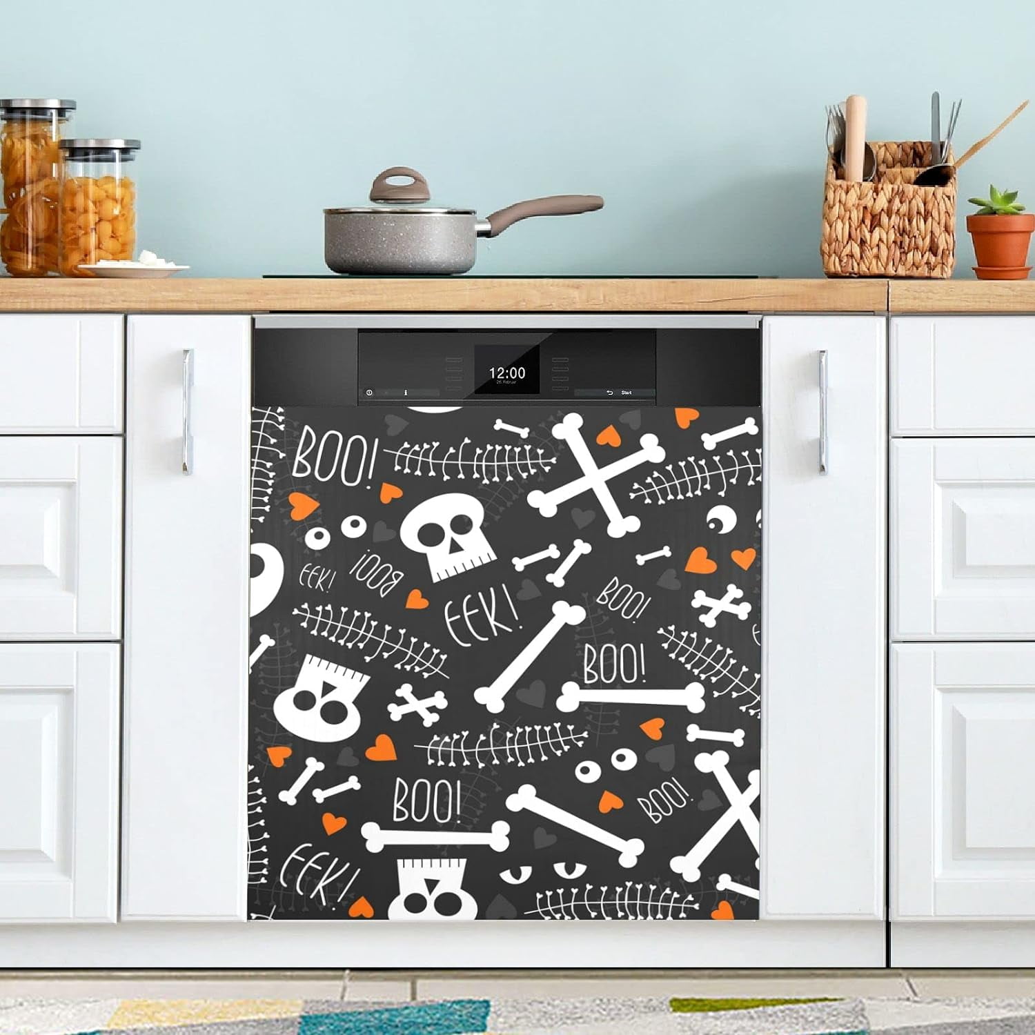 Front Dishwasher Magnet Sticker Cover Decorative Appliances Stickers ...