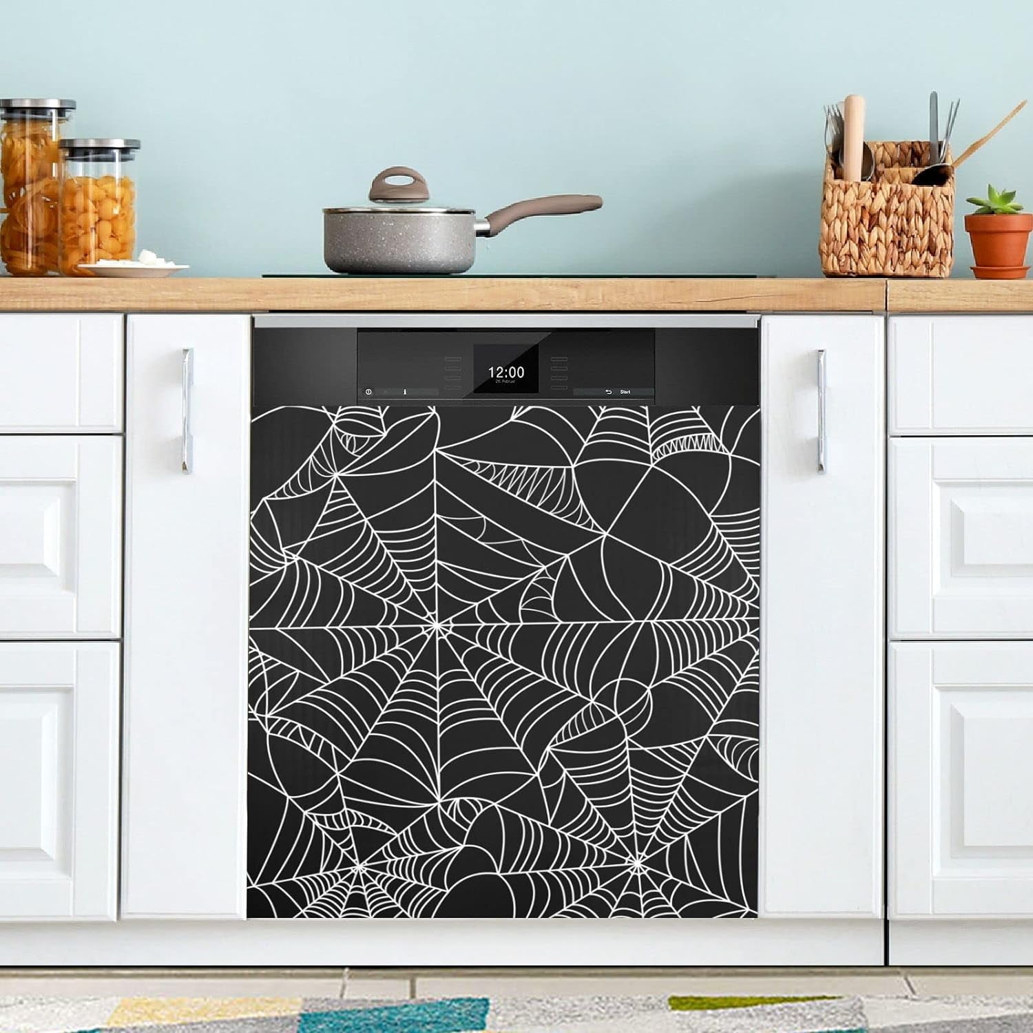 Front Dishwasher Magnet Sticker Cover Decorative Appliances Stickers ...