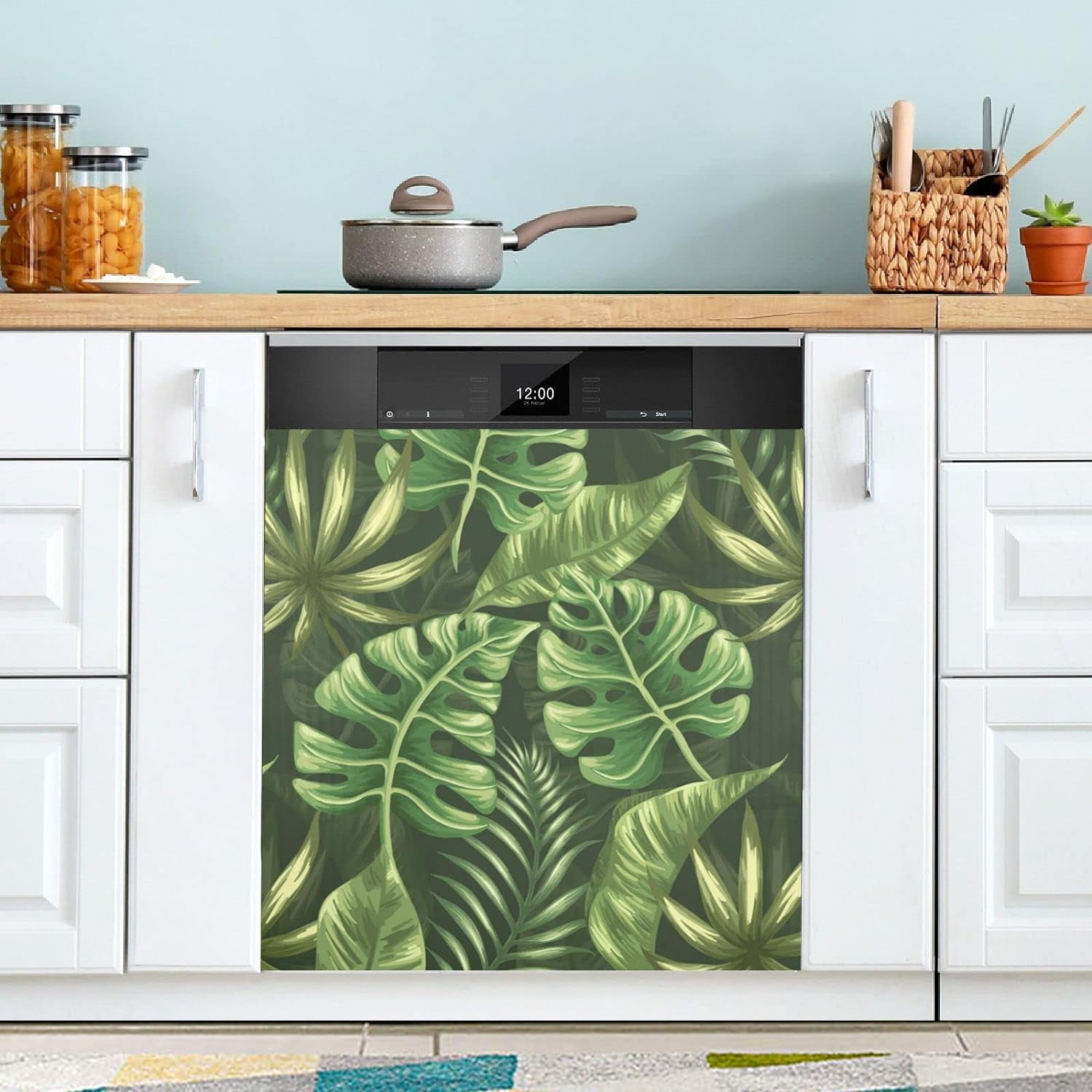 Front Dishwasher Magnet Sticker Cover Decorative Appliances Stickers ...