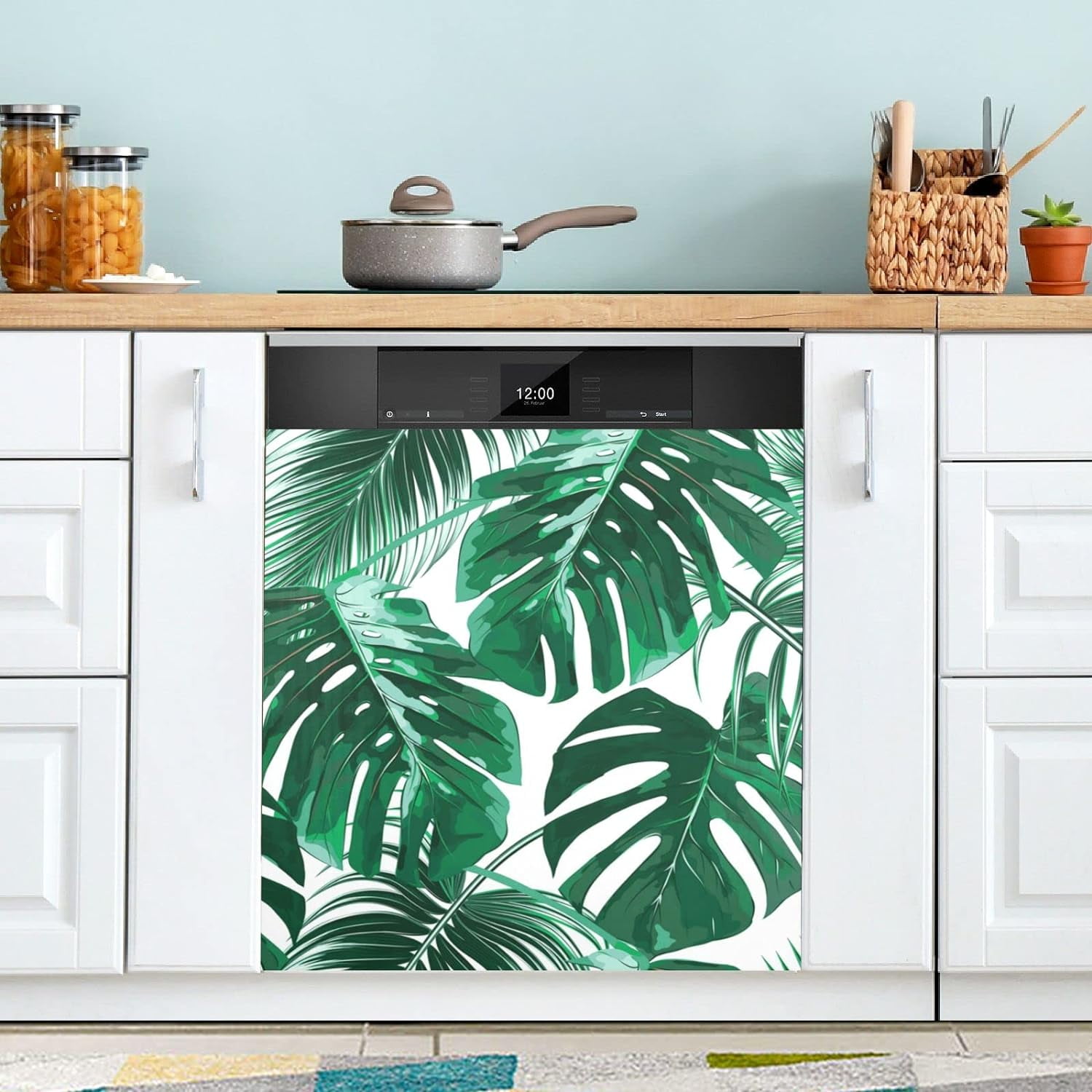 Front Dishwasher Magnet Sticker Cover Decorative Appliances Stickers ...