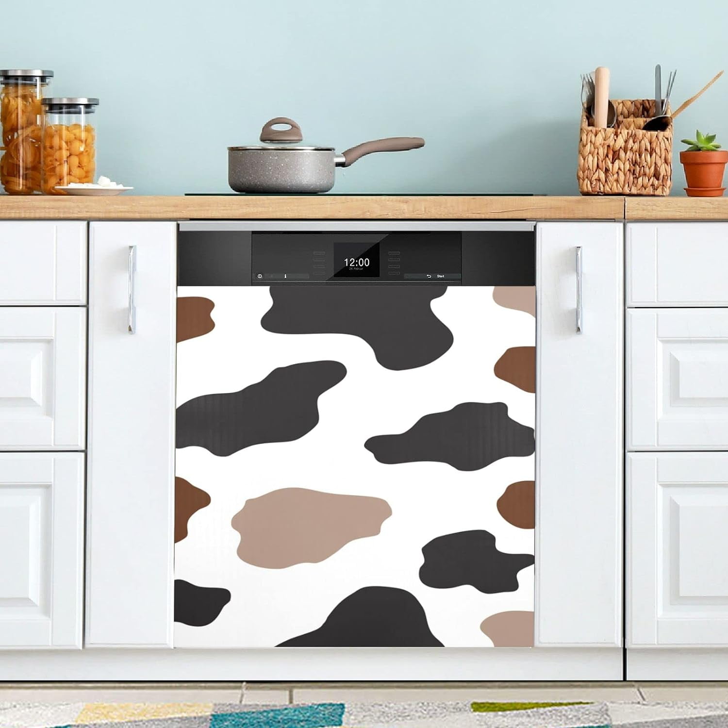 Front Dishwasher Magnet Sticker Cover Decorative Appliances Stickers ...