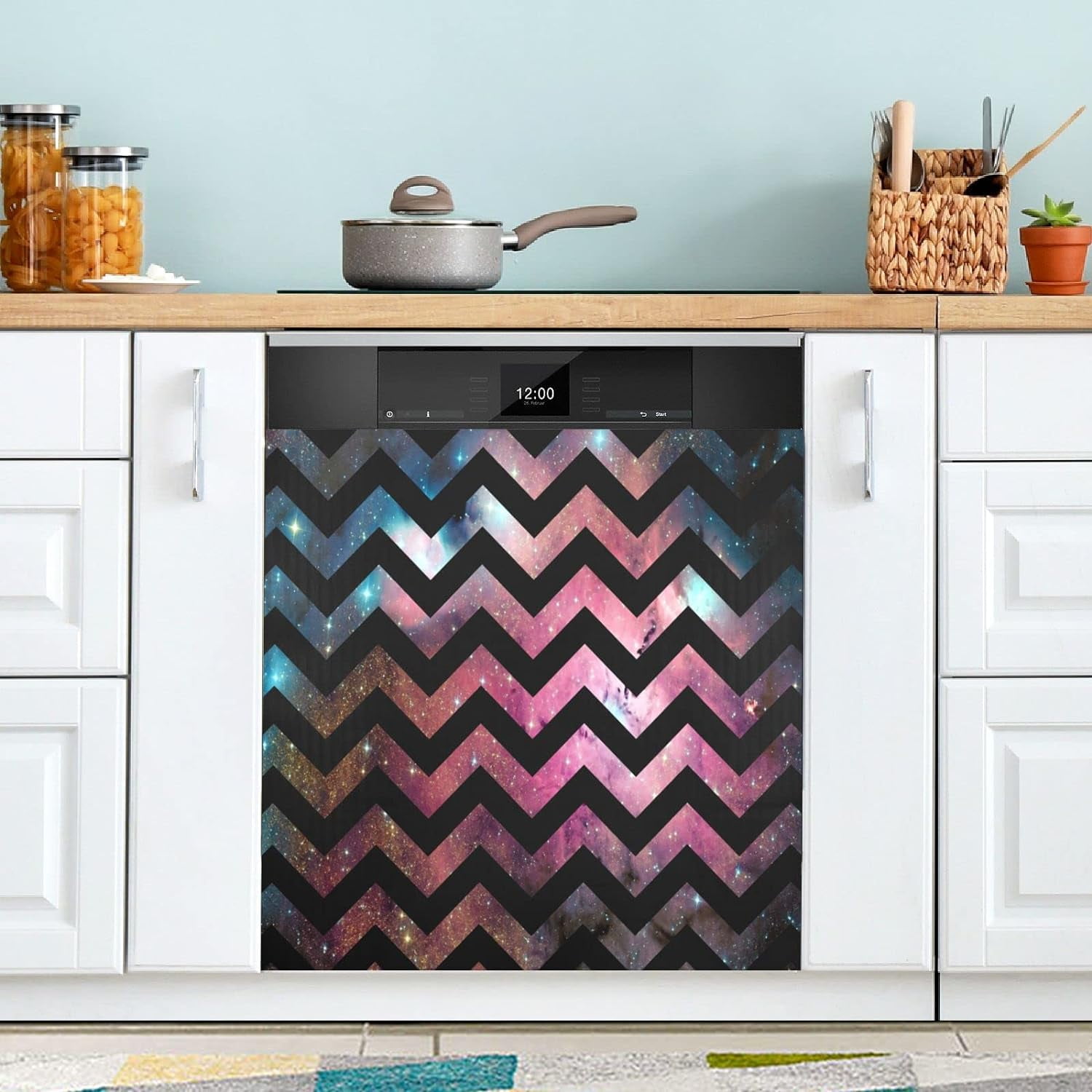 Front Dishwasher Magnet Sticker Cover Decorative Appliances Stickers ...