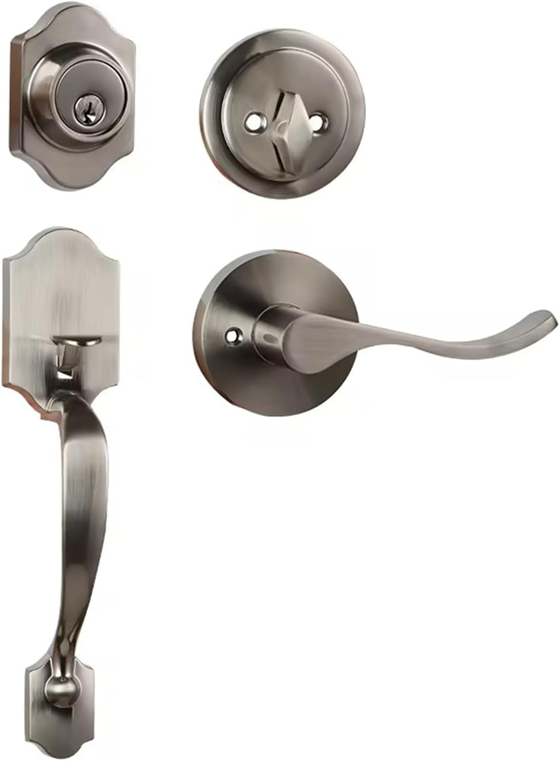 Front Door Handle and Deadbolt Set, Front Door Lock Set, Exterior Door ...