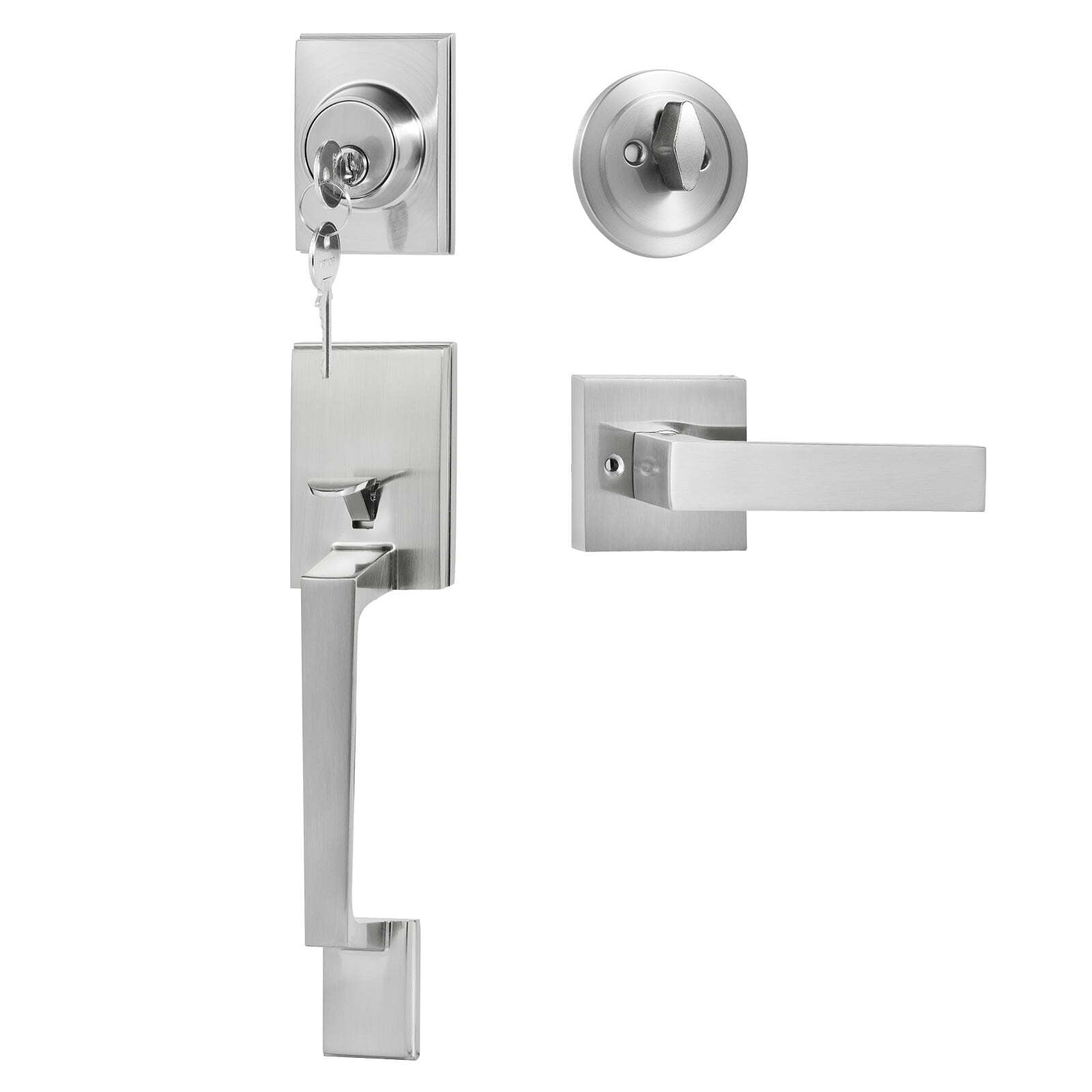 Front Door Handle and Deadbolt Set, Heavy Duty Upgraded Front Door ...