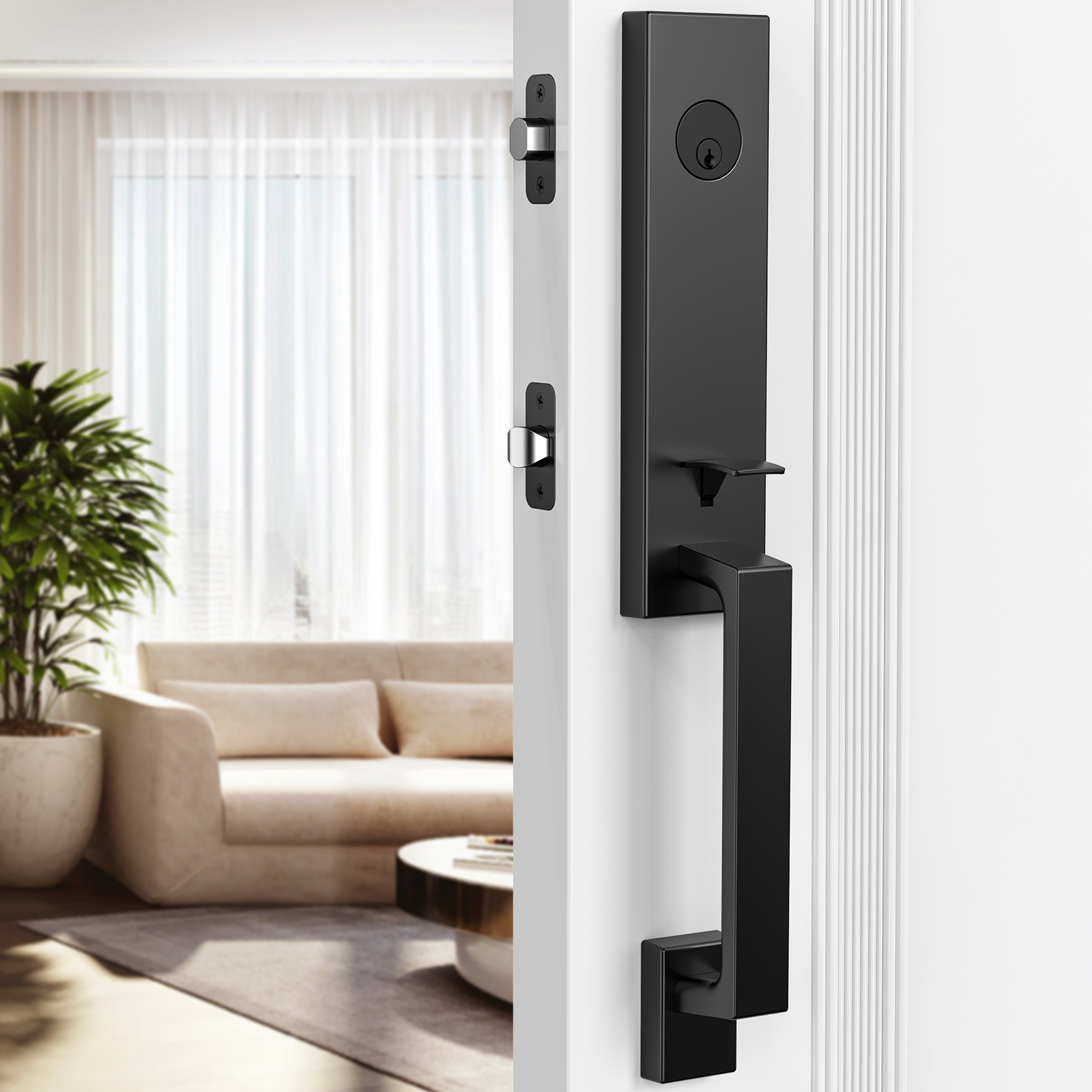 Shed Windows and More T-Handle Lock Set 5-1/2" Black Shed Door Hardware ...