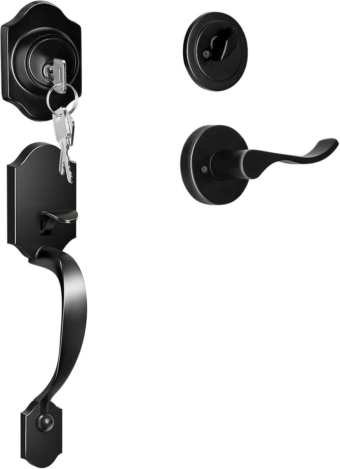 Front Door Handle and Deadbolt Set,Front Door Lock Set with Deadbolt ...