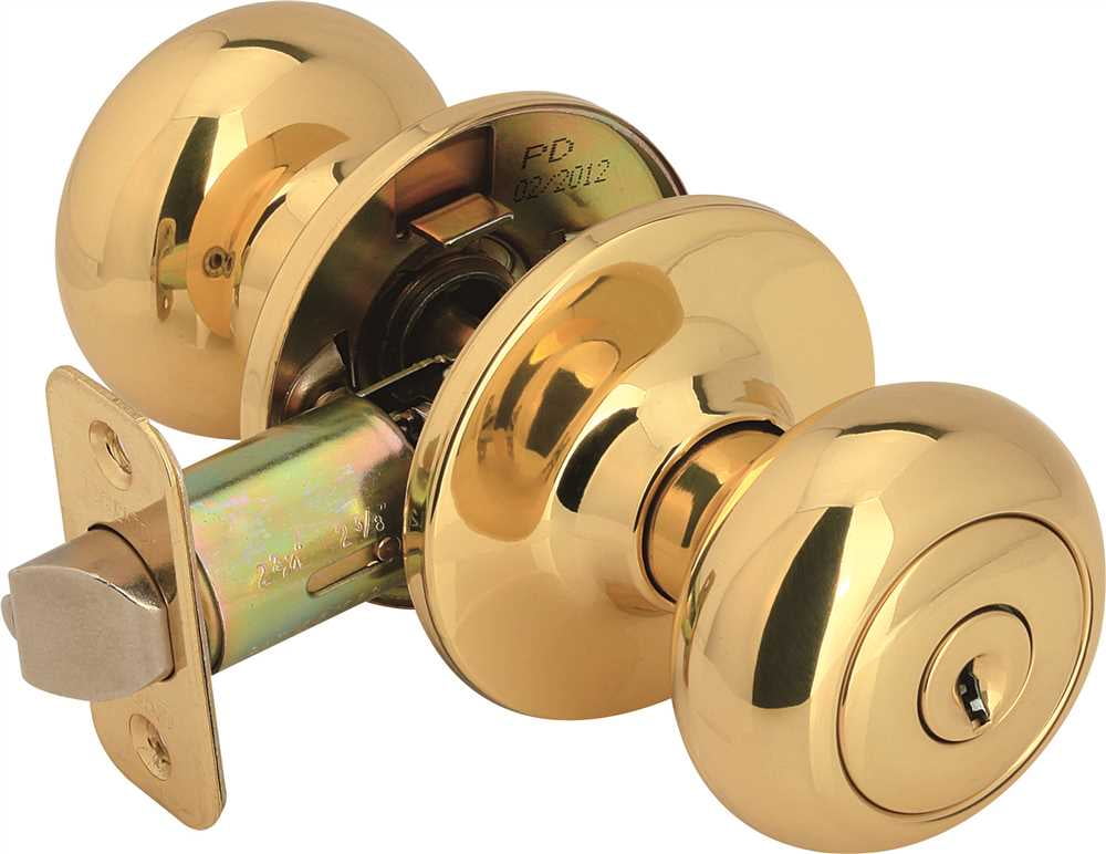 LEGEND 809129 DECORATIVE KNOB ENTRY LOCKSET POLISHED BRASS - Walmart.com