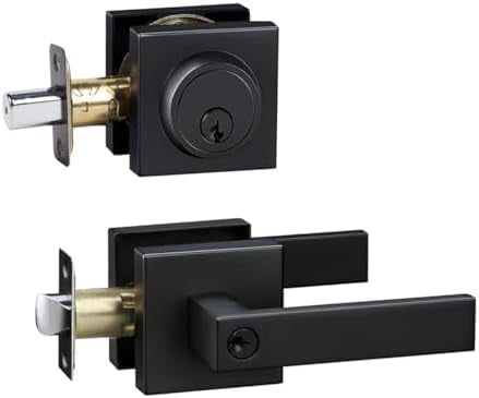 Front Door Lock Set Exterior Door Lock Set,Door Handle with Single ...