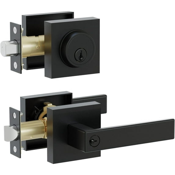 Front Door Lock Set,Keyed Alike Heavy Duty Exterior Door Lock Set,Entry ...