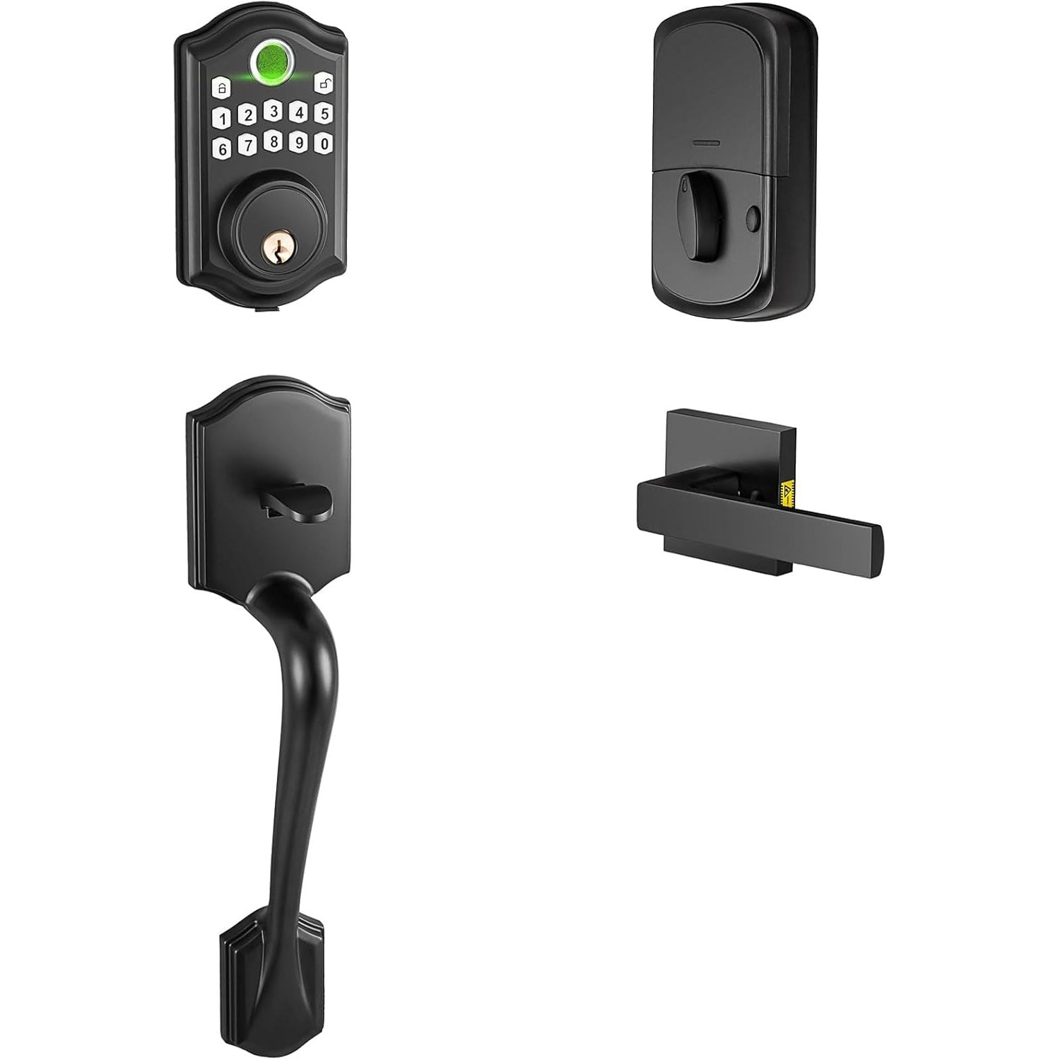 Front Door Lock Set Keyless Entry,Keypad Door Lock with Handle ...