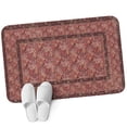 Front Door Mat 15.7"x23.6", Red Boho Non Slip Backing & Low Profile ...