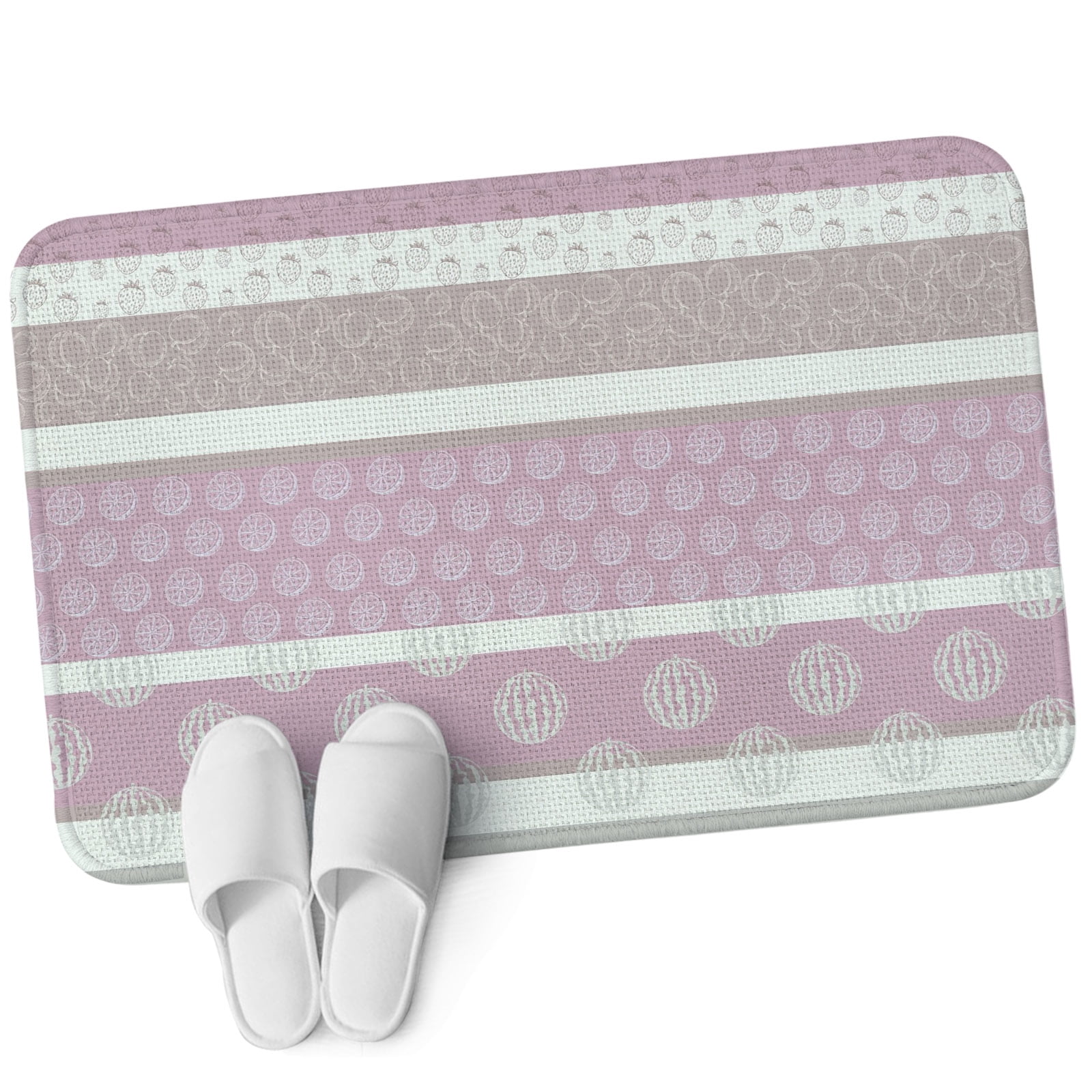 Front Door Mat 19.7"x31.5", Farm Fruits Non Slip Backing & Low Profile ...
