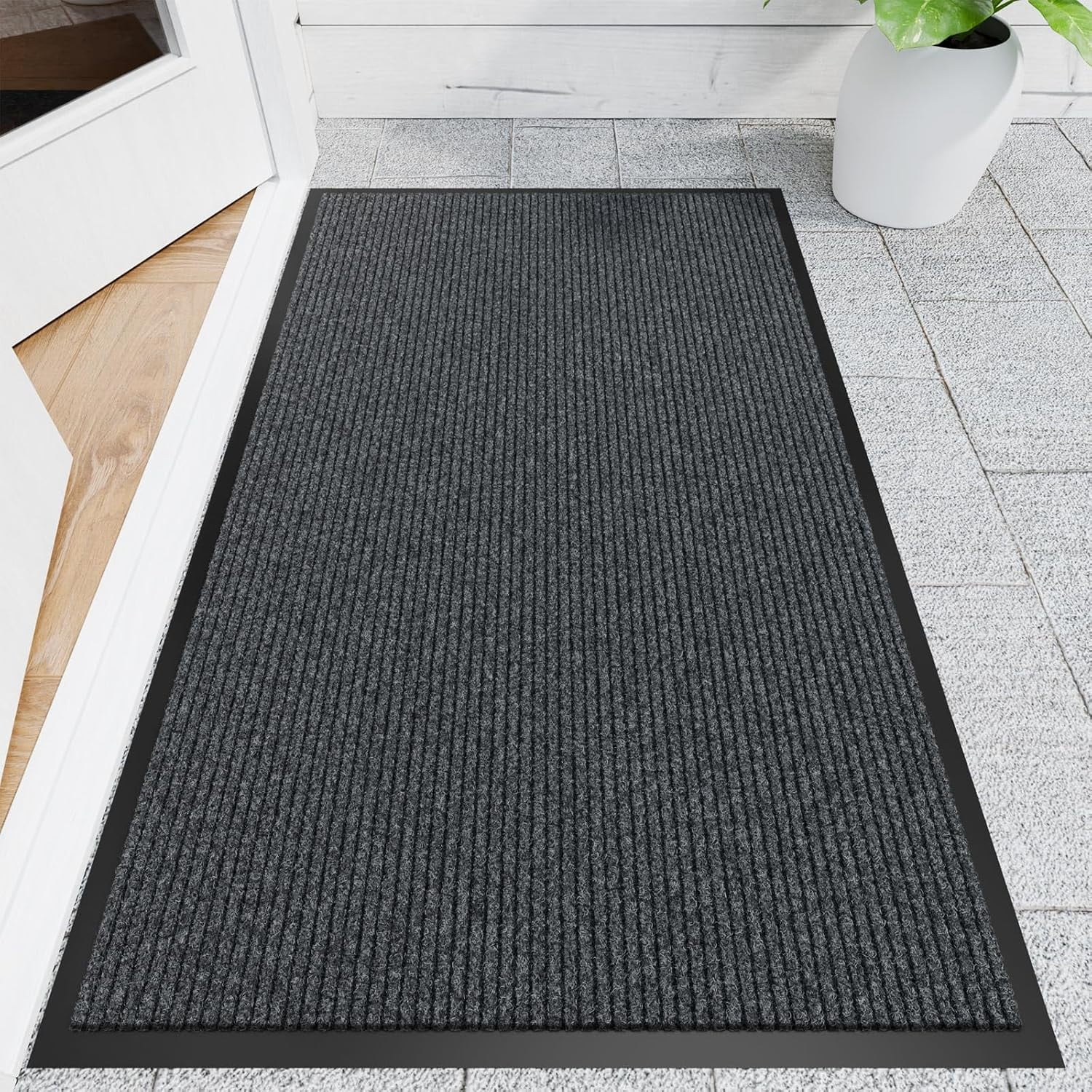 Front Door Mat, 3' x 5' Heavy Duty Indoor Outdoor Welcome Mat for ...