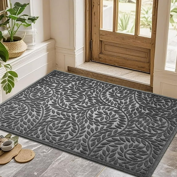 Front Door Mat Entrance,Durable Heavy Duty Welcome Mat,Thick Absorbent ...
