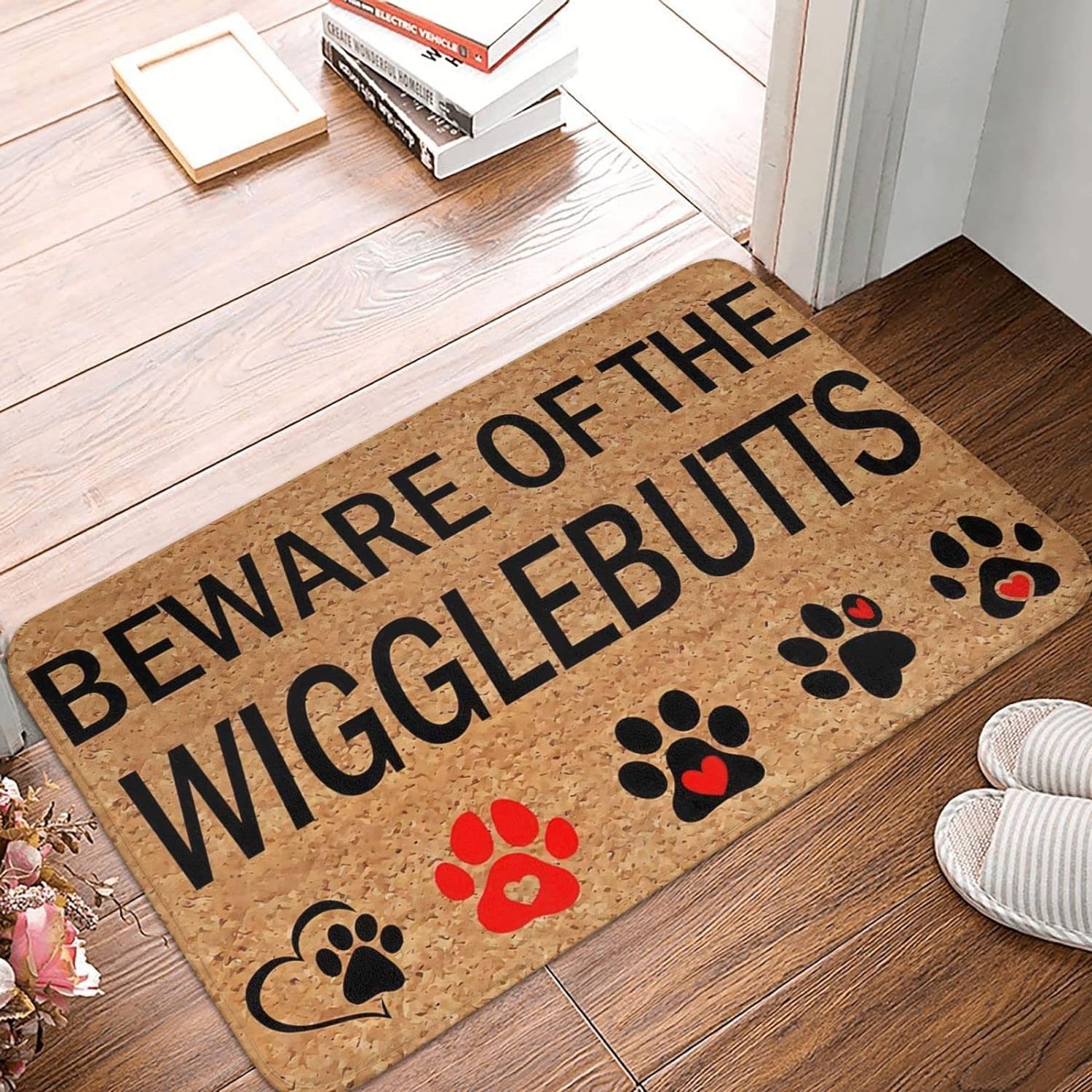 Front Door Mat Indoor Entrance Beware of The Wigglebutts Doormat for ...