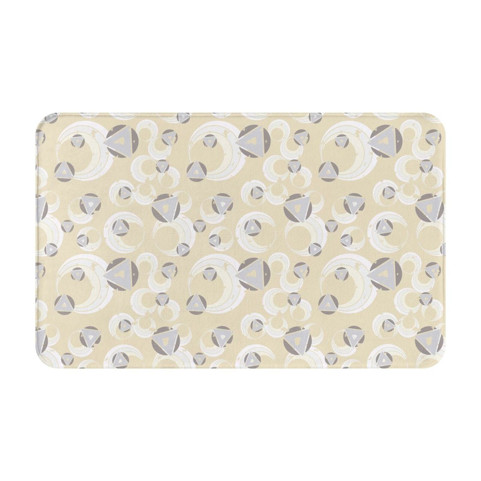 Front Door Mat Indoor Entrance, Triangles Circles Pattern 31.5x20 Non ...