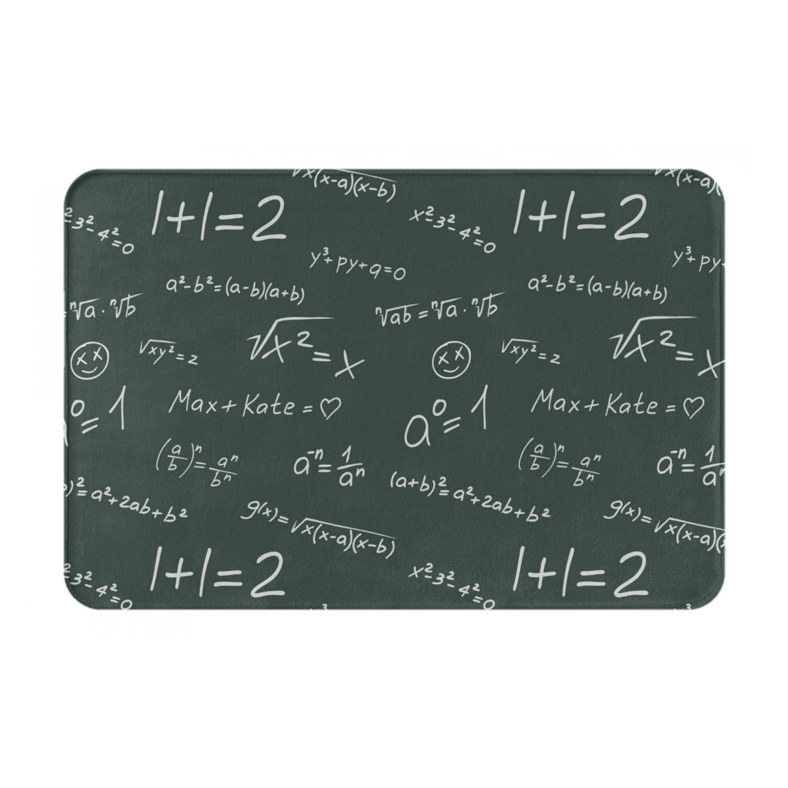 Front Door Mat Indoor Entrance - formula equation math Print 16x24 Non ...
