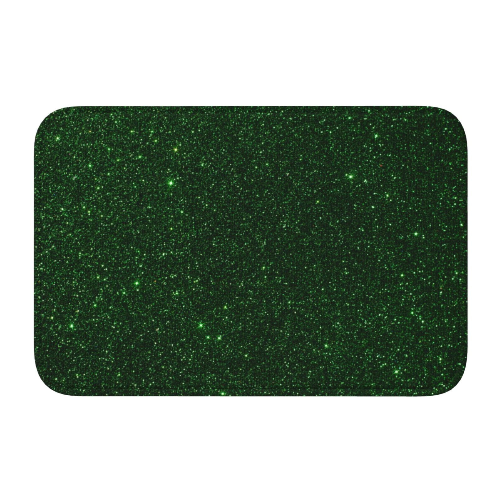Front Door Mat Indoor/Outdoor Entrance - Emerald Green Sparkling 15 ...