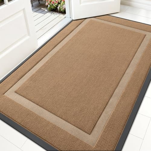 Front Door Mat Indoor Outdoor Entrance, Waterproof All-Season, All ...