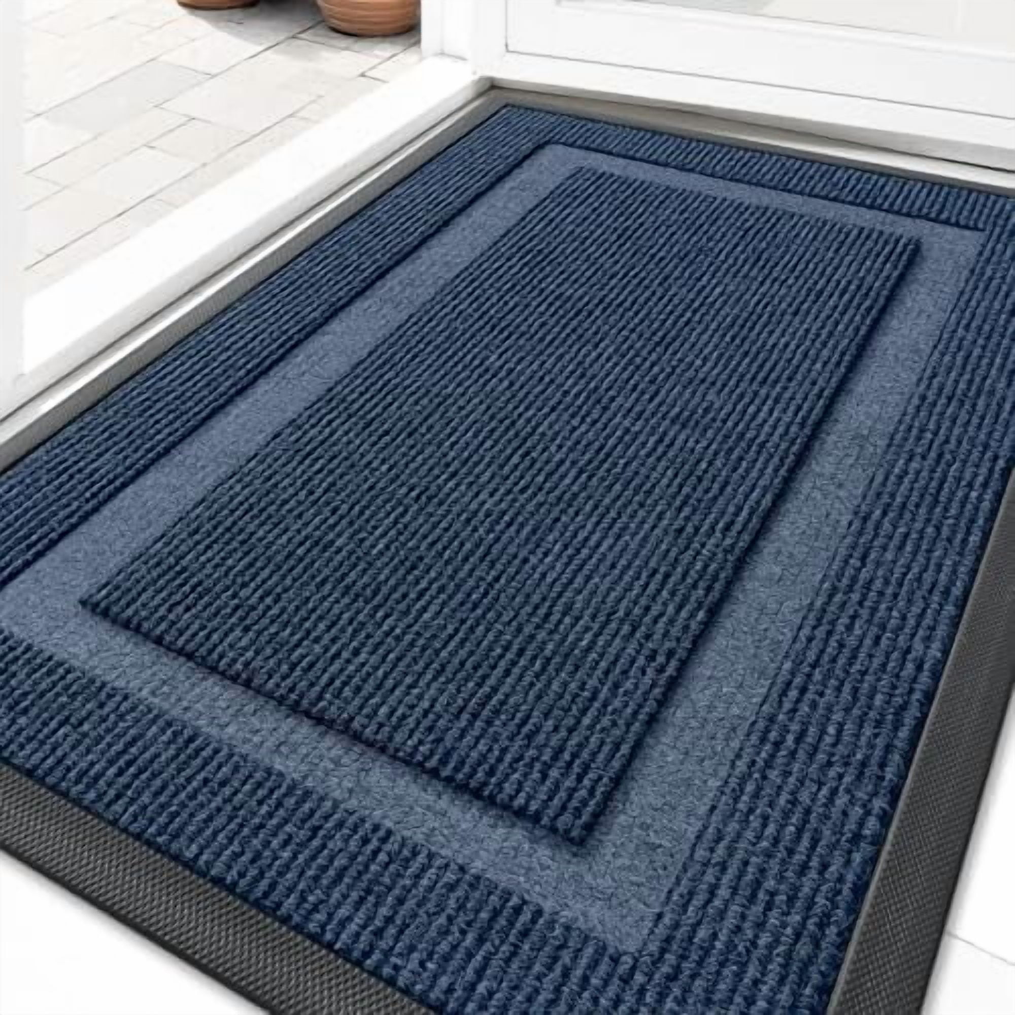 Front Door Mat Indoor Outdoor Entrance, Waterproof All-Season, All ...