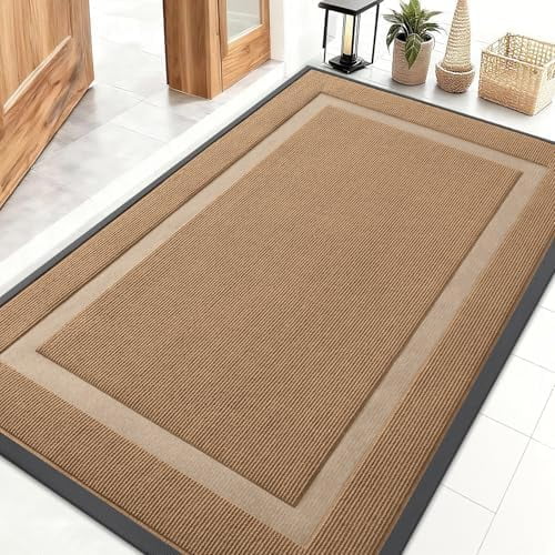 Front Door Mat Indoor Outdoor Entrance, Waterproof All-Season, All ...