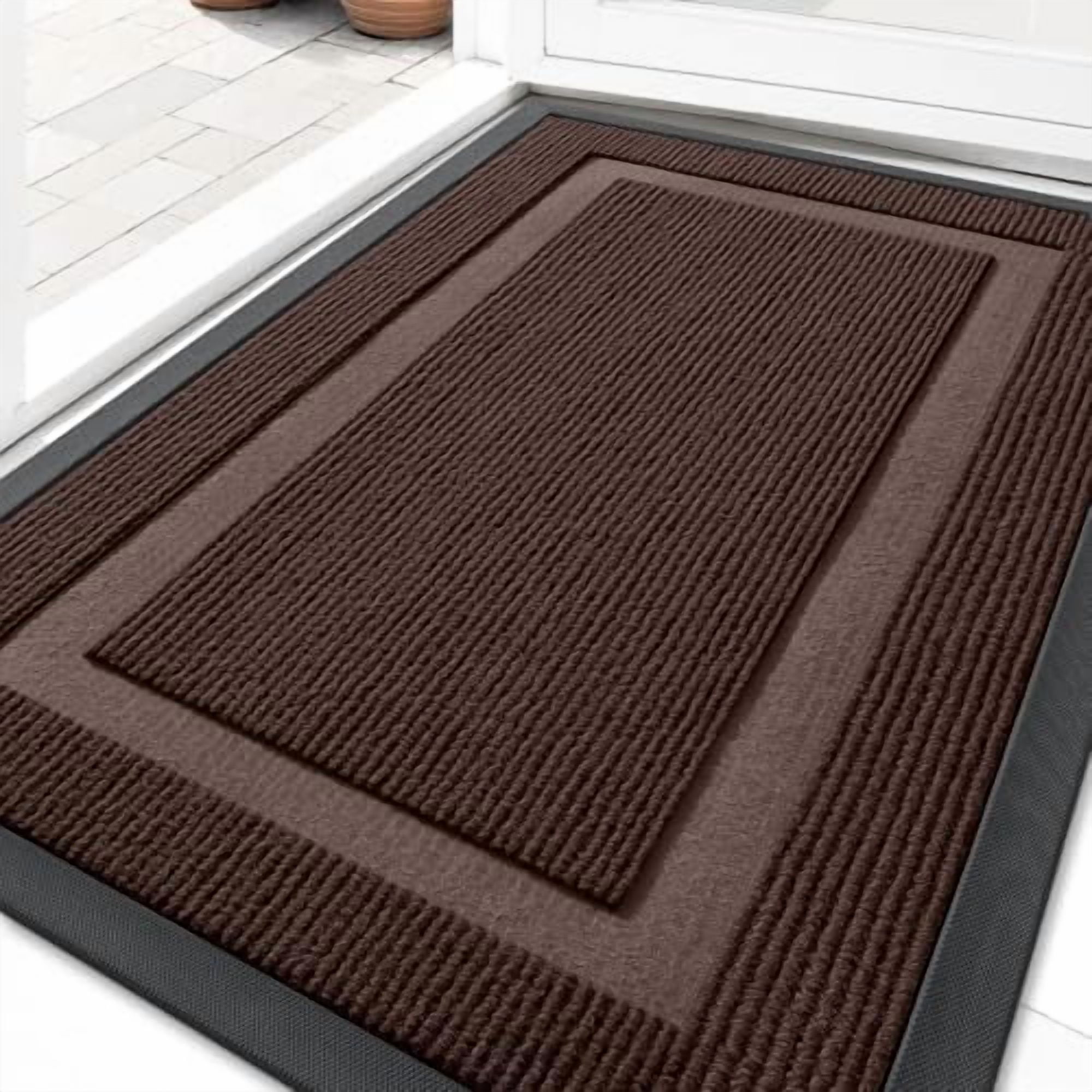Front Door Mat Indoor Outdoor Entrance, Waterproof All-Season, All ...