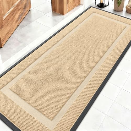 Front Door Mat Indoor Outdoor Entrance, Waterproof All-Season, All ...