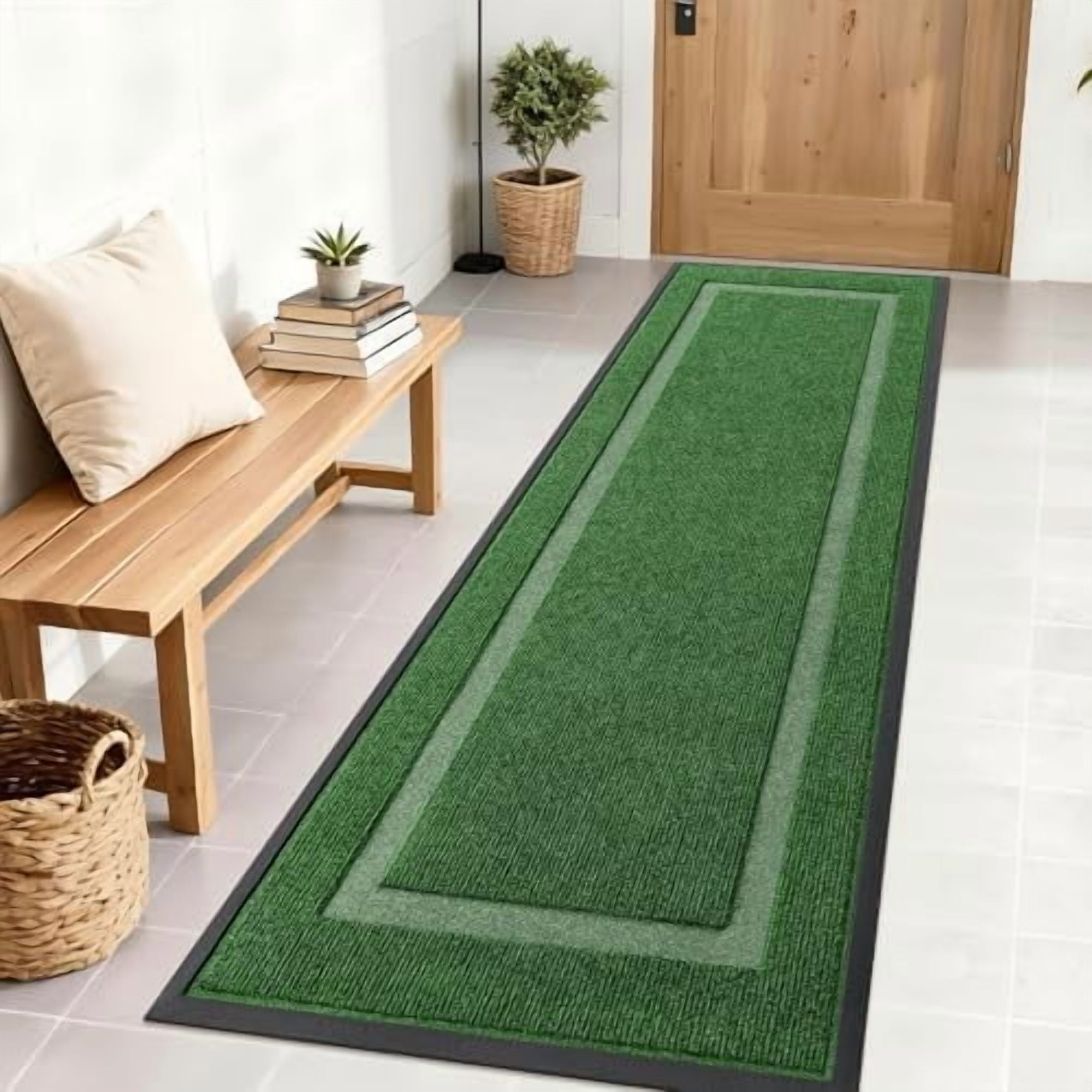 Front Door Mat Indoor Outdoor Entrance, Waterproof All-Season, All ...