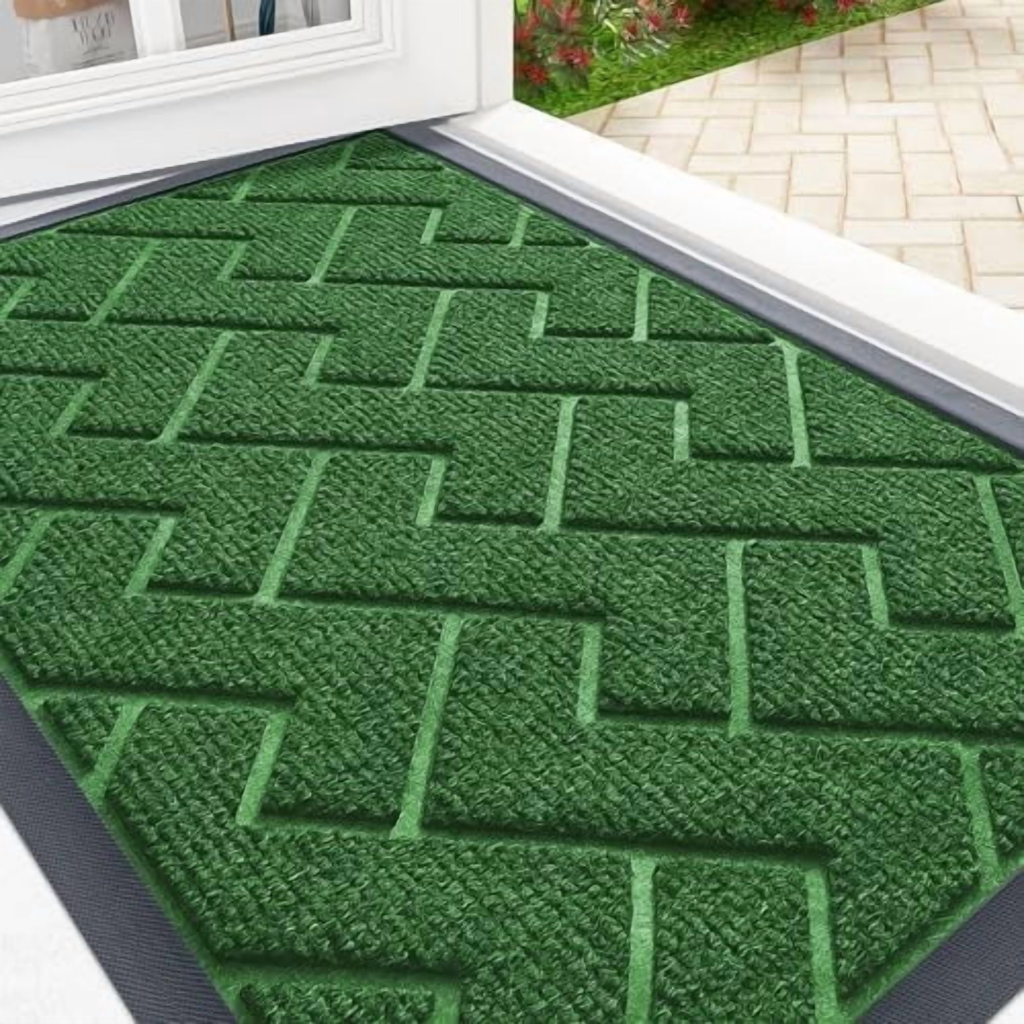 Front Door Mat Indoor Outdoor Entrance, Waterproof All-Season, All ...