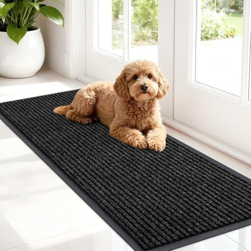 Front Door Mat Indoor Outdoor Entrance, Waterproof Heavy Duty Doormat ...