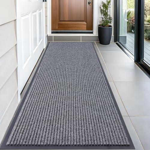 Front Door Mat Indoor Outdoor Entrance, Waterproof Heavy Duty Doormat ...
