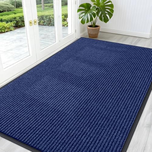 Front Door Mat Indoor Outdoor Entrance, Waterproof Heavy Duty Doormat ...