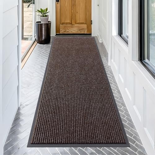 Front Door Mat Indoor Outdoor Entrance, Waterproof Heavy Duty Doormat ...