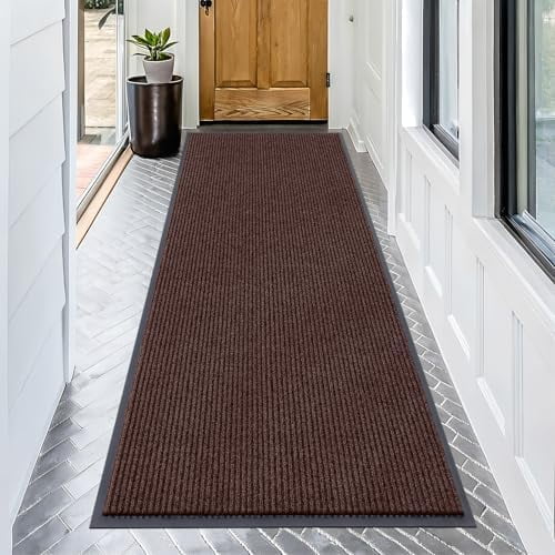 Front Door Mat Indoor Outdoor Entrance, Waterproof Heavy Duty Doormat ...